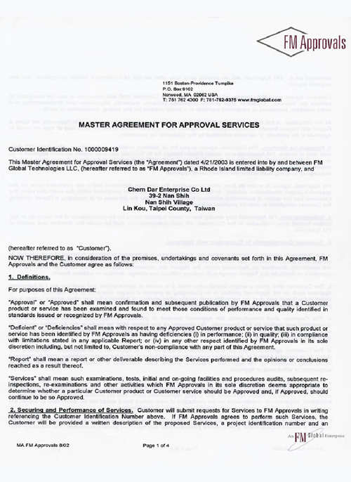 US FM Certification (ECTFE Certification)